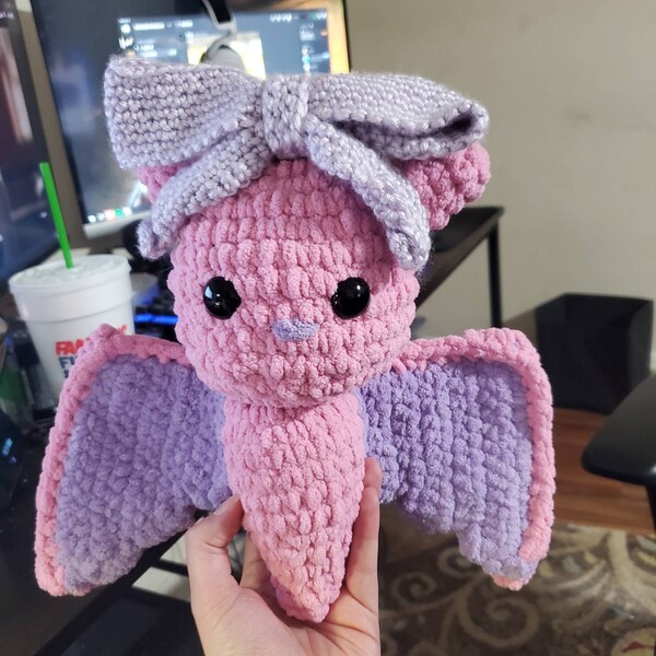 PATTERN: Plush Binx the Bat Pattern Amigurumi Chunky Bat Pattern Super ...