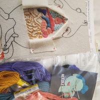 Embroidery Pattern Modern Embroidery Pattern Introvert PDF - Etsy Israel