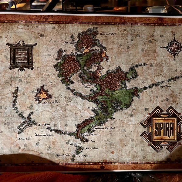 Map of the World of Ruin From Final Fantasy 6, FF6, FFVI - Large and XL ...