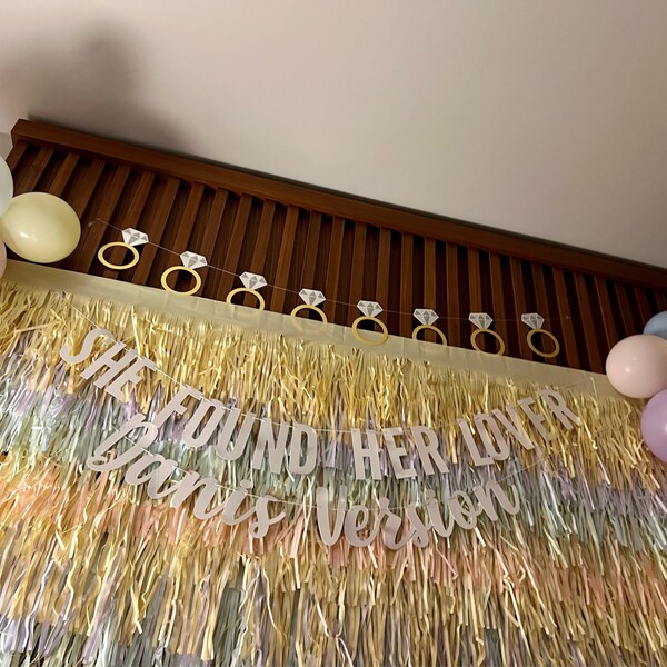 She Found Her Lover Bride's Version Banner, Bridal Shower Decor ...