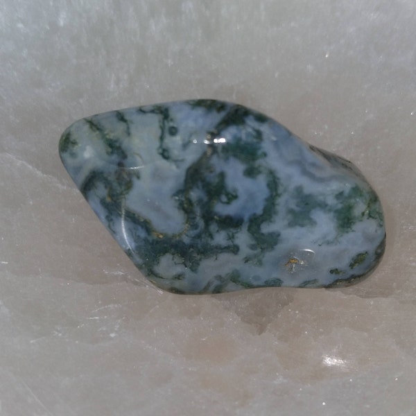 Moss Agate Tumbled Stone - Multiple Sizes Available - Tumbled Moss ...