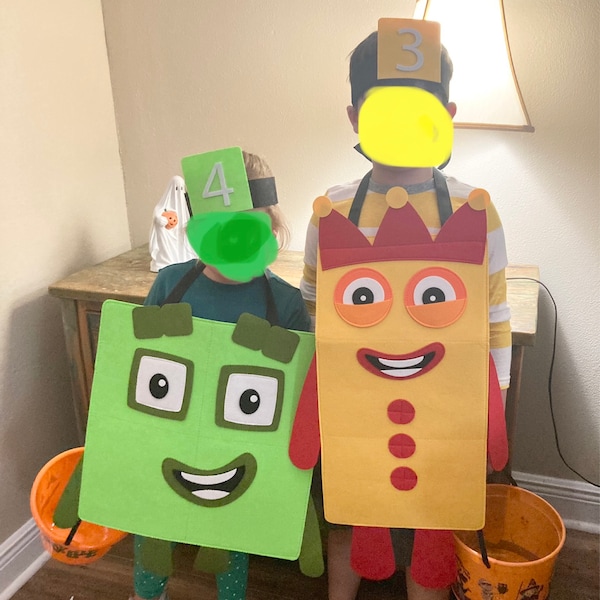 Numberblocks Costume, Halloween Costume, Birthday Costume, Characters 1 ...