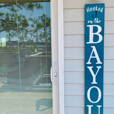 Personalized Extra Large Porch Sign Vertical Entryway Wood Sign ...