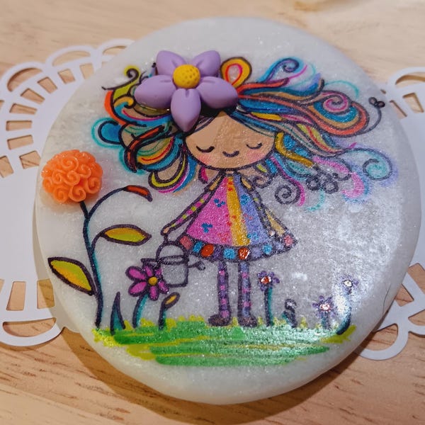 Santa on a Motorcycle Painted Rock SEALED Christmas Painted Rocks - Etsy