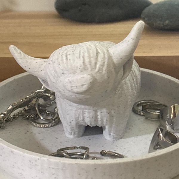 Highland Cow Ring Holder for Adorable Jewelry Organization Cute Ring ...