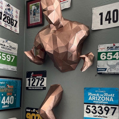 Running Man Papercraft Trophy, Printable 3D Puzzle, Papercraft Pdf ...