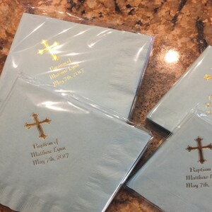 Baptism Napkins Christening Napkins First Communion Napkins ...