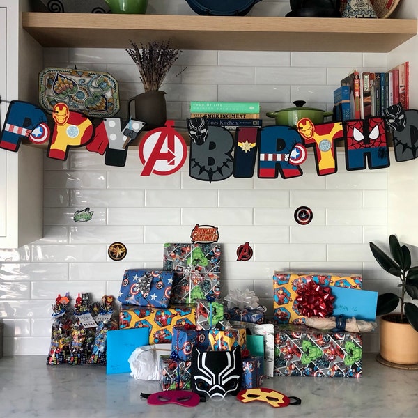 Superhero Birthday Banner, Superhero Party, Superhero Birthday, Kids ...