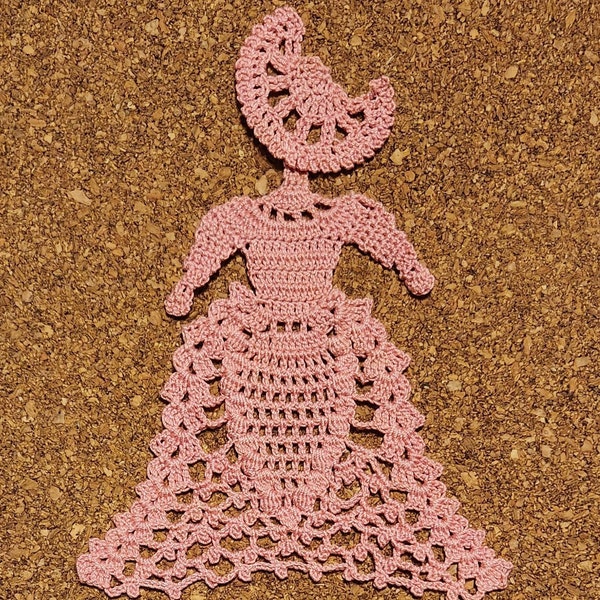 Crinoline Lady Doily Crochet Pattern PDF Lady Applique Patterns ...