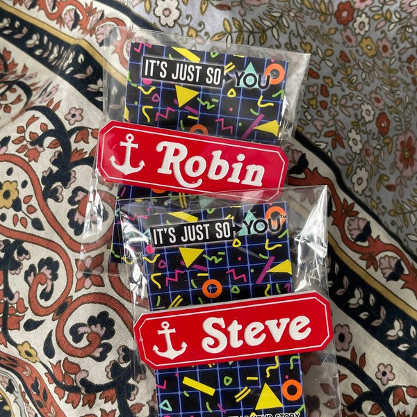 Customizable Scoops Ahoy Uniform Costume Custom Name Tag Stranger Steve ...