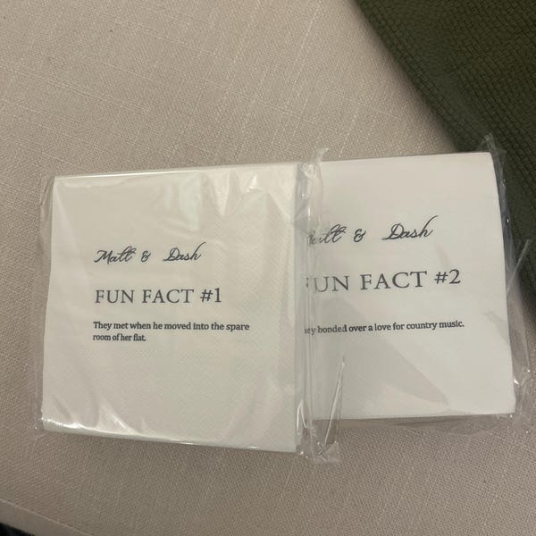 Personalized Love Note Handwriting Napkins, Custom Valentine's Day ...