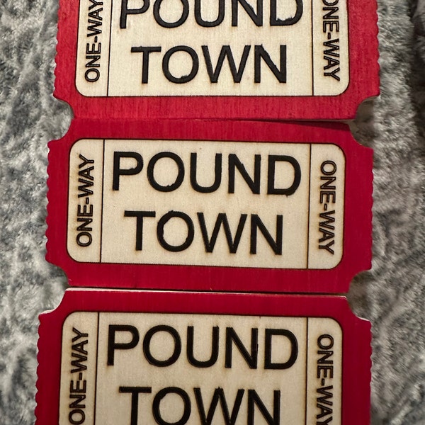 One Way Ticket to Pound Town 3d Printed Gag Gift for the One You Love ...