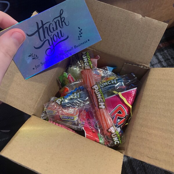 Pink & Purple Candy Gift Box With Popular Tik Tok Candies - Over 2lbs ...