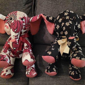 Memory Elephant With Handwriting Embroidery Option - Etsy