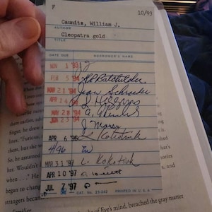 Vintage Library Due Date Stamp Card Bookmarks - Etsy