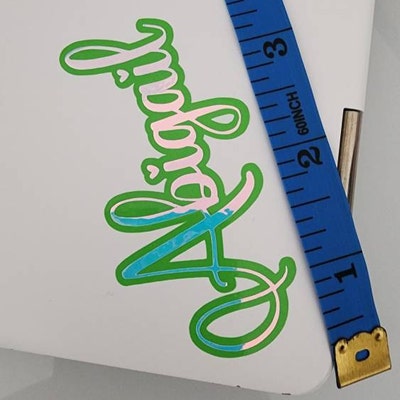 Custom Vinyl Name Decal , Name Sticker , Vinyl Stickers , Holographic ...