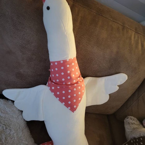 Sewing Pattern for Making a Plush Goose Toy to Hug, Goose Plush Sewing ...
