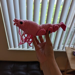 Crochet Lifelike Shrimp Prawn Pattern PDF File in English - Etsy