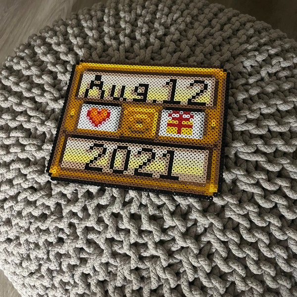 Stardew Valley: Anniversary Clock | Perler Bead Art | Magnets ...