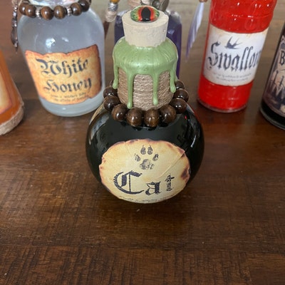 Final Fantasy Inspired HOLY WATER Potion Bottle With Magical Swirling ...