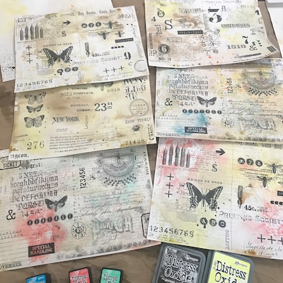 Printable Slot Pocket Template for Junk Journals. Set of 2 - Etsy