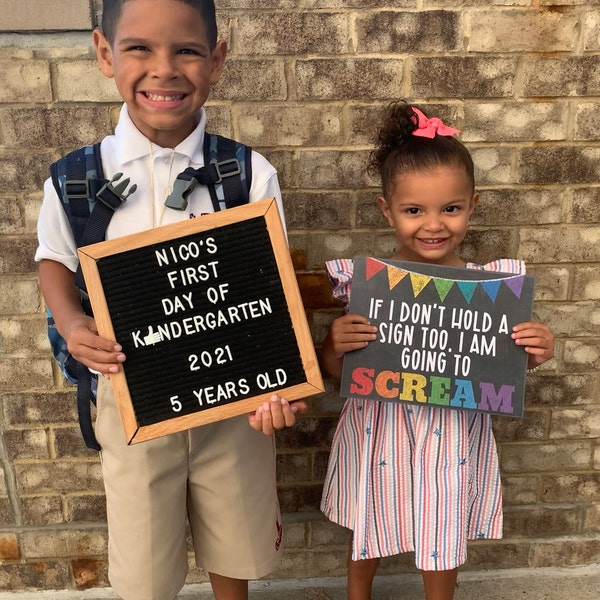 If I Don't Hold A Sign Too I Am Going to Scream Sign - Little Sibling ...
