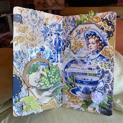 Vintage Delft Blue Sticker Pack. Blue and White Stickers. Pottery ...