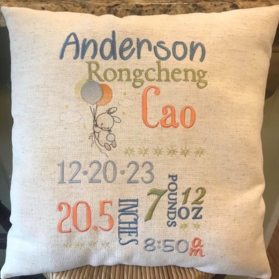 Cute Bunny Balloon Embroidery Design, Animals Embroidery Design Machine ...