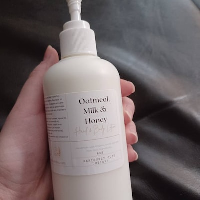 Oatmeal Milk and Honey Lotion for Dry Itchy Skin, Soothing Lotion for ...