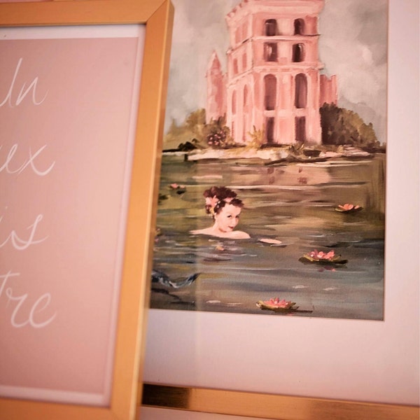 The Pink Sand Castle - Fine Art Print, Giclée, Giclee Print, Wall Art ...