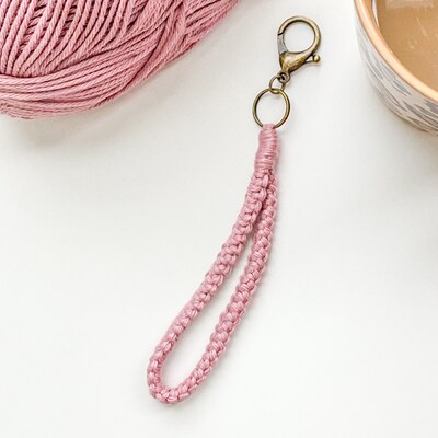 Wristlet Keychain Crochet Pattern Halcyon Keychain Keychain Wristlet ...