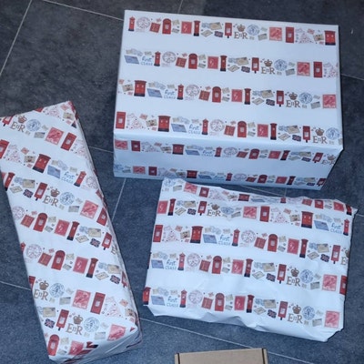 British Post Office Washi Tape 30mm X 10m Decorative Mail Tape UK Happy ...