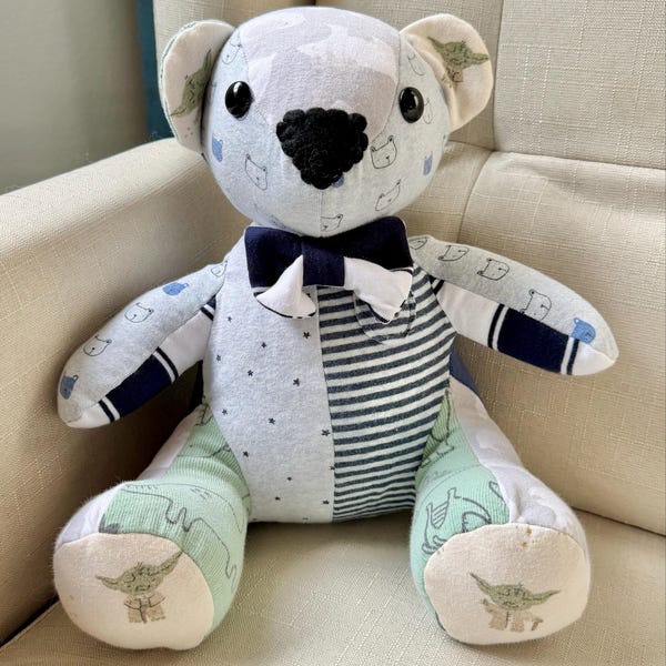 Handmade Keepsake Memory Bear Baby Clothing Memorial Gift - Etsy