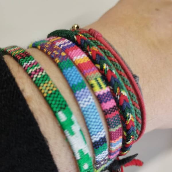 2x Boho Surfer Bracelet for Men or Women - Handmade Festival Jewelry ...
