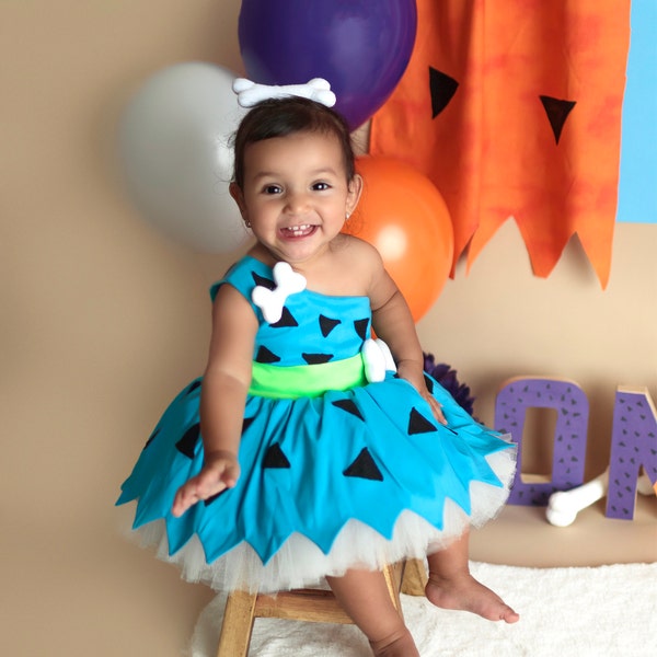 Blue Tutu Dress for Baby & Toddler | First Birthday Tulle Dress ...