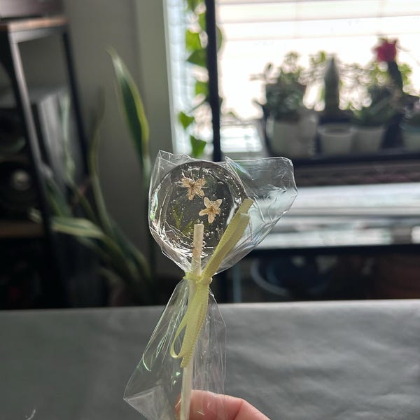 Edible Flower Lollipops, Floral Baby Shower Wedding Favors - Etsy