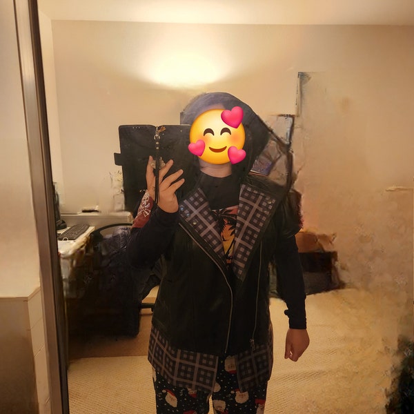 Men's Yozora Inspired Black Leather Cosplay Costume Jacket Kingdom ...