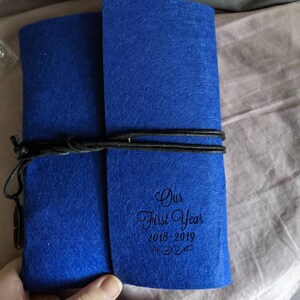 12 Colors Monogrammed Personalized Felt Engraved Notebook - Etsy