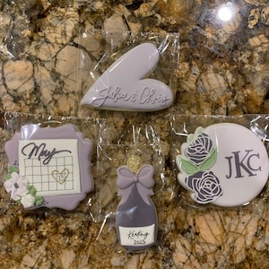 Bridal Shower Sugar Cookies Decorated Wedding Custom Sugar - Etsy