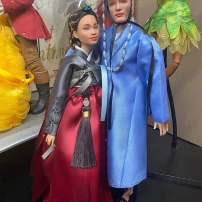 Doll Hanbok for 1230cm Doll Navy Colored Min-jeogori Hanbok Set - Etsy