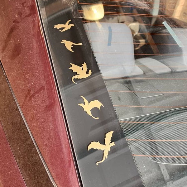 Car Decal, Andarna, Fourth Wing, Tairn, Thingy Thingz, Custom, Bookish ...