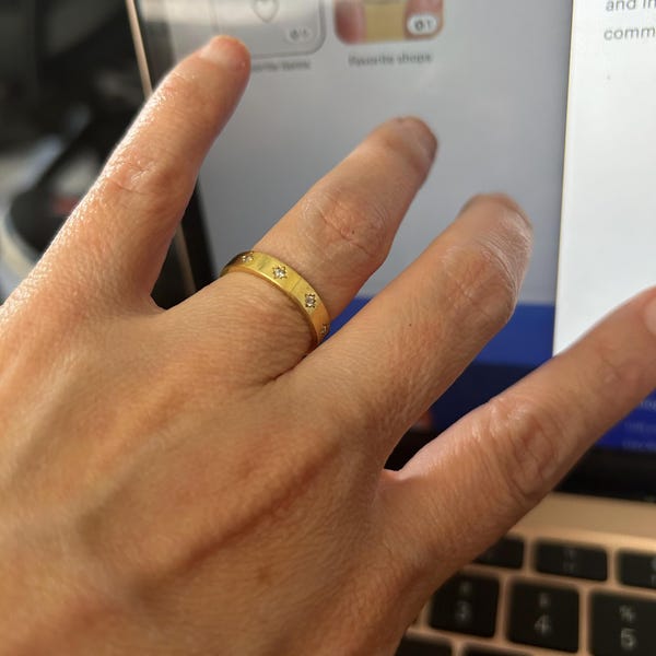 Gold Initial Signet Ring, Oval Diamond Custom Monogram Ring, Name ...