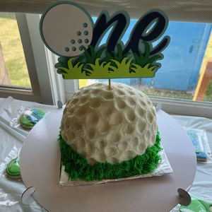 Golf Cake Topper, Golf Theme Birthday, Hole in One, Golf First One ...