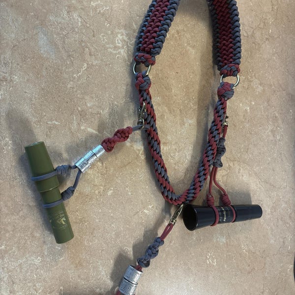 Custom Order 8 Strand Kumihimo Call Lanyard with Ring - Etsy