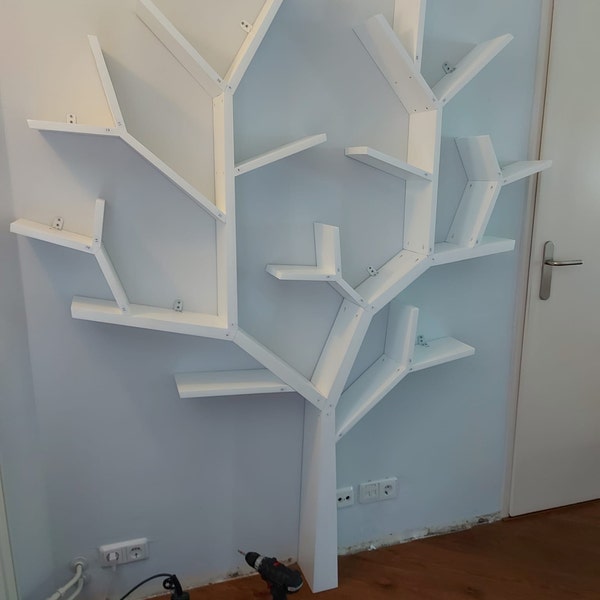 Decorative Wooden Tree Bookcases, Book Stand, Farmhouse Bookshelves ...