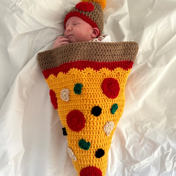 Crochet (0-1M) Baby Ice Cream Cone Cocoon Set, Photo Prop Baby Gift - Etsy