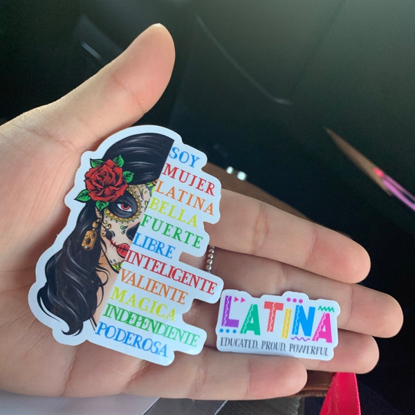 Mujer Latina Sticker, Mexican Sticker, Mexicana Sticker, Pegatina ...