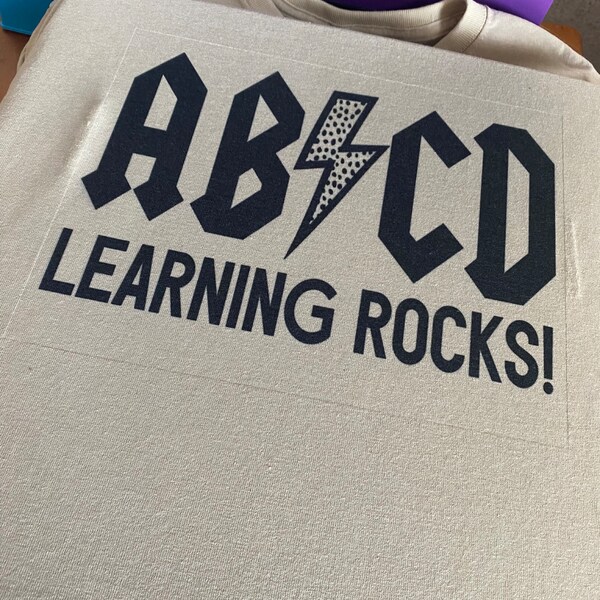 ABCD Learning Rocks Shirt PNG, Teacher Rock Shirt SVG, Teach Love ...