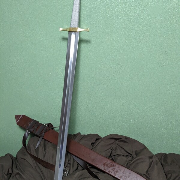 Hand-forged 40'' the Doge Sword With Leather Scabbard , Premium Quality ...