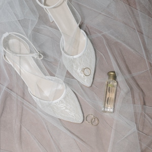 Stone Embellished , Ivory , Lace Wedding Shoes , Bridal Shoes - Etsy